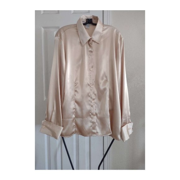 Notations | Tops | Vintage Notations Womens Gold Shirt | Poshmark